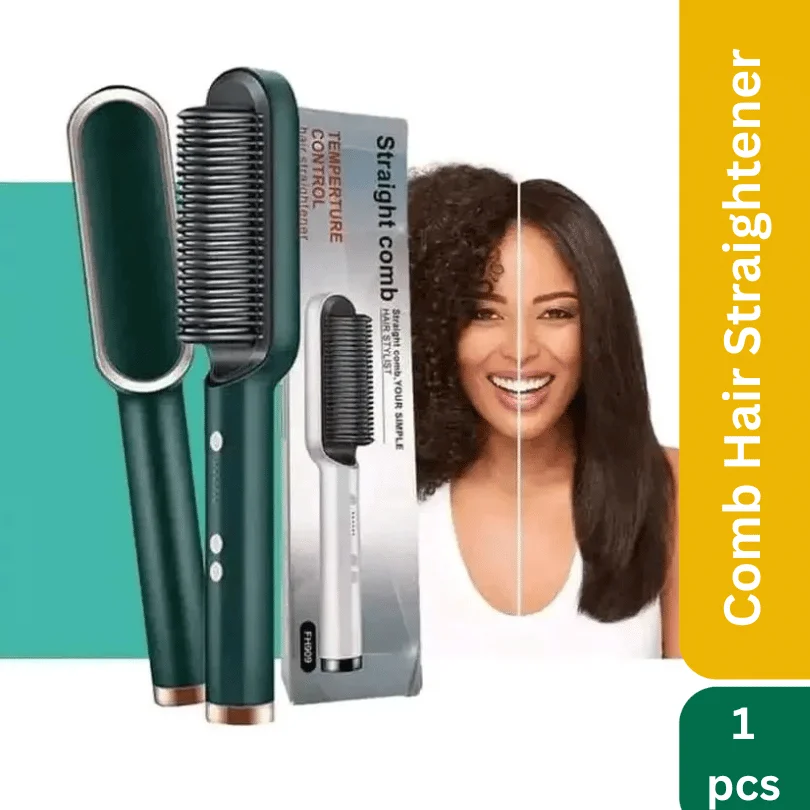 2-in-1 Electric Hot Comb Hair Straightener